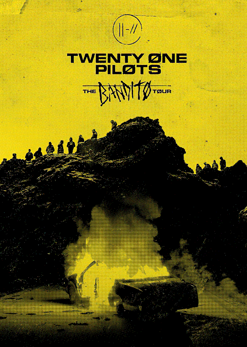 Twenty One Pilots Bandito Tour Poster Poster Picture Metal Print