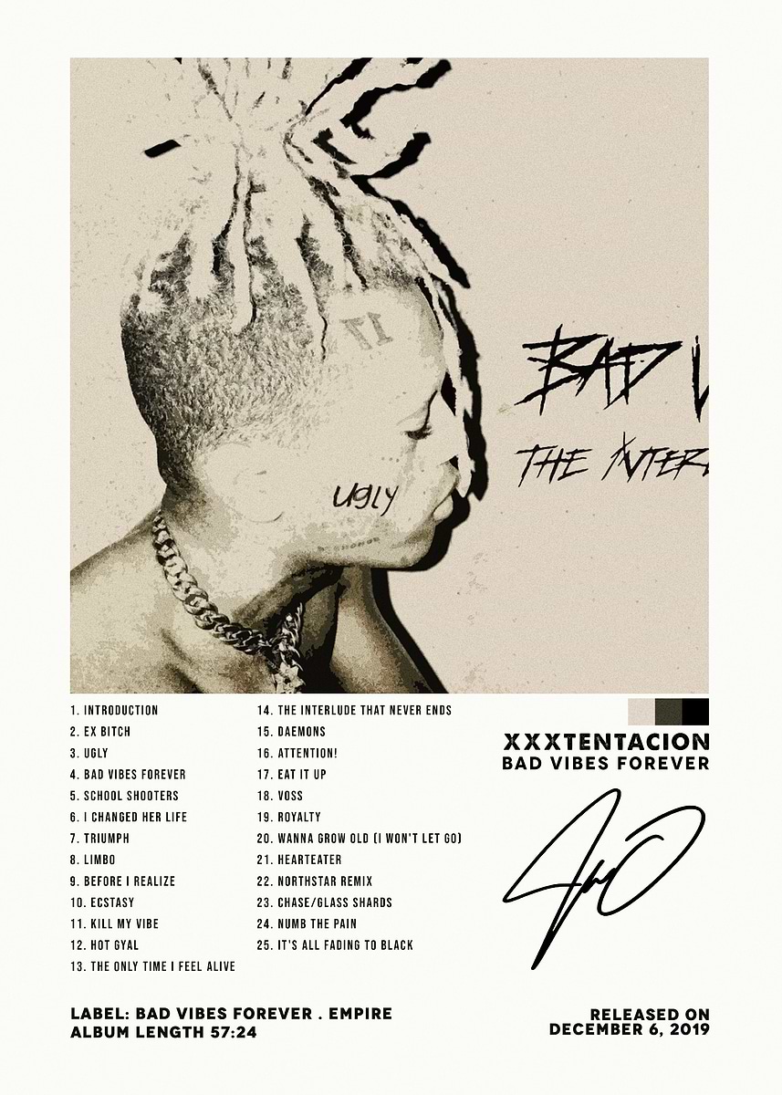 'XXXTentacion' Poster, picture, metal print, paint by KI RU | Displate