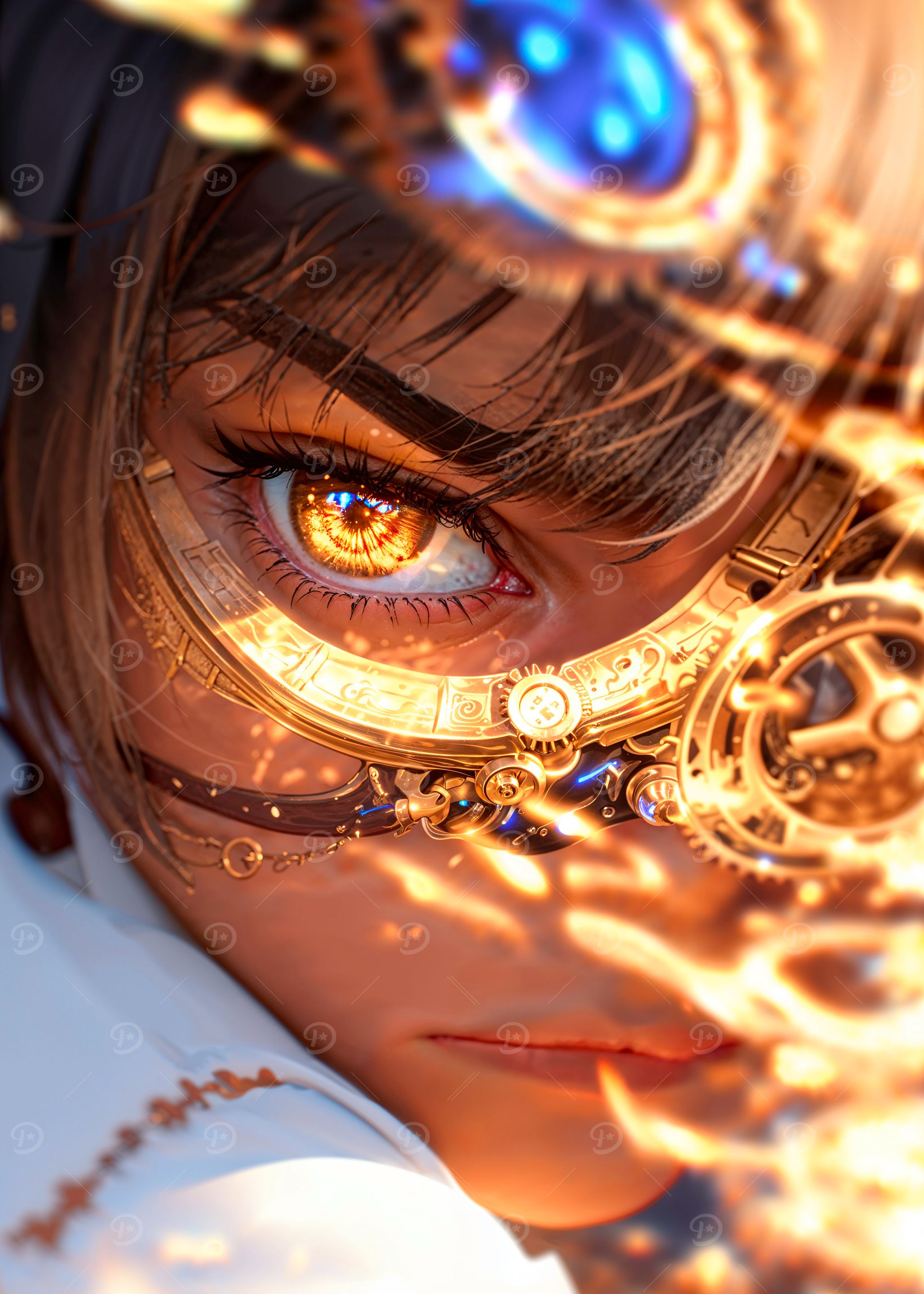 'Steampunk Eye' Poster, picture, metal print, paint by shakes | Displate