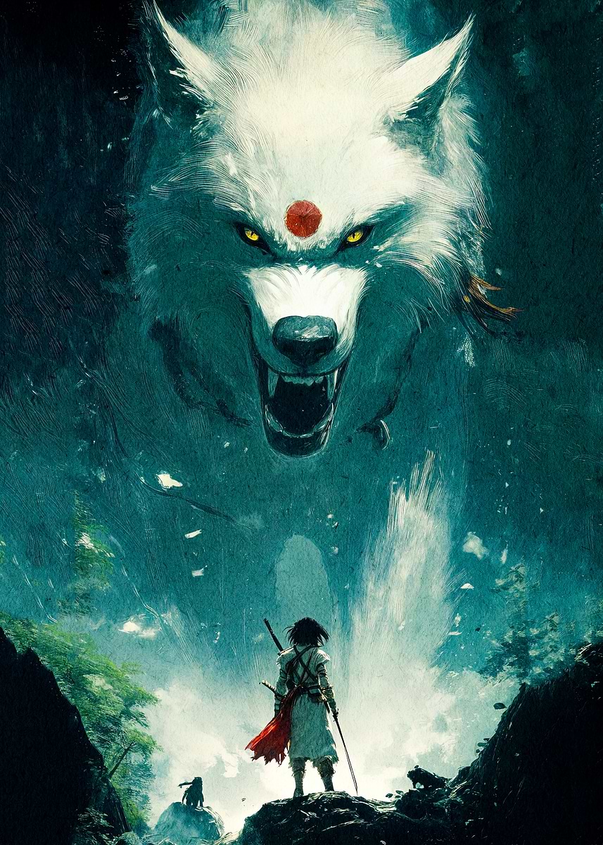 'Wolf Samurai' Poster, picture, metal print, paint by Viktor Collier ...