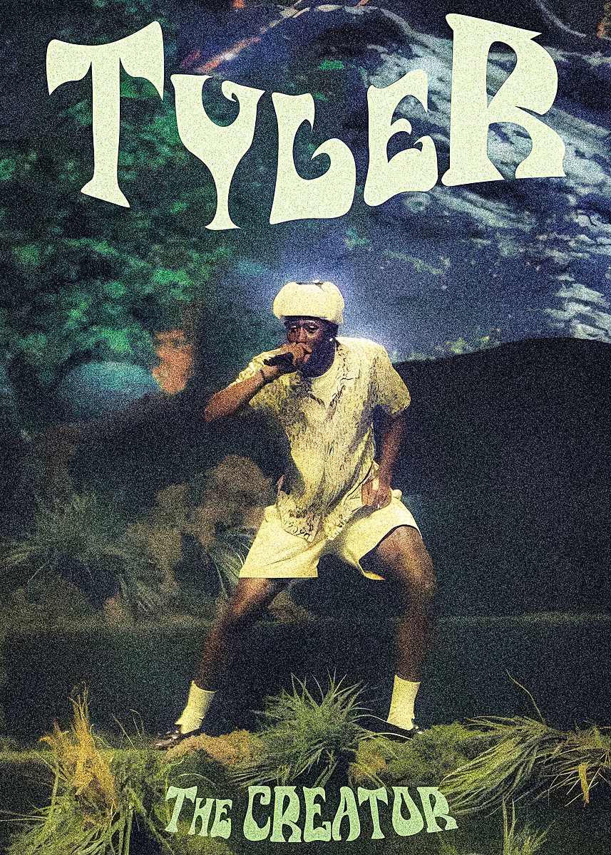 'Tyler, The Creator Poster' Poster, picture, metal print, paint by WXST ...