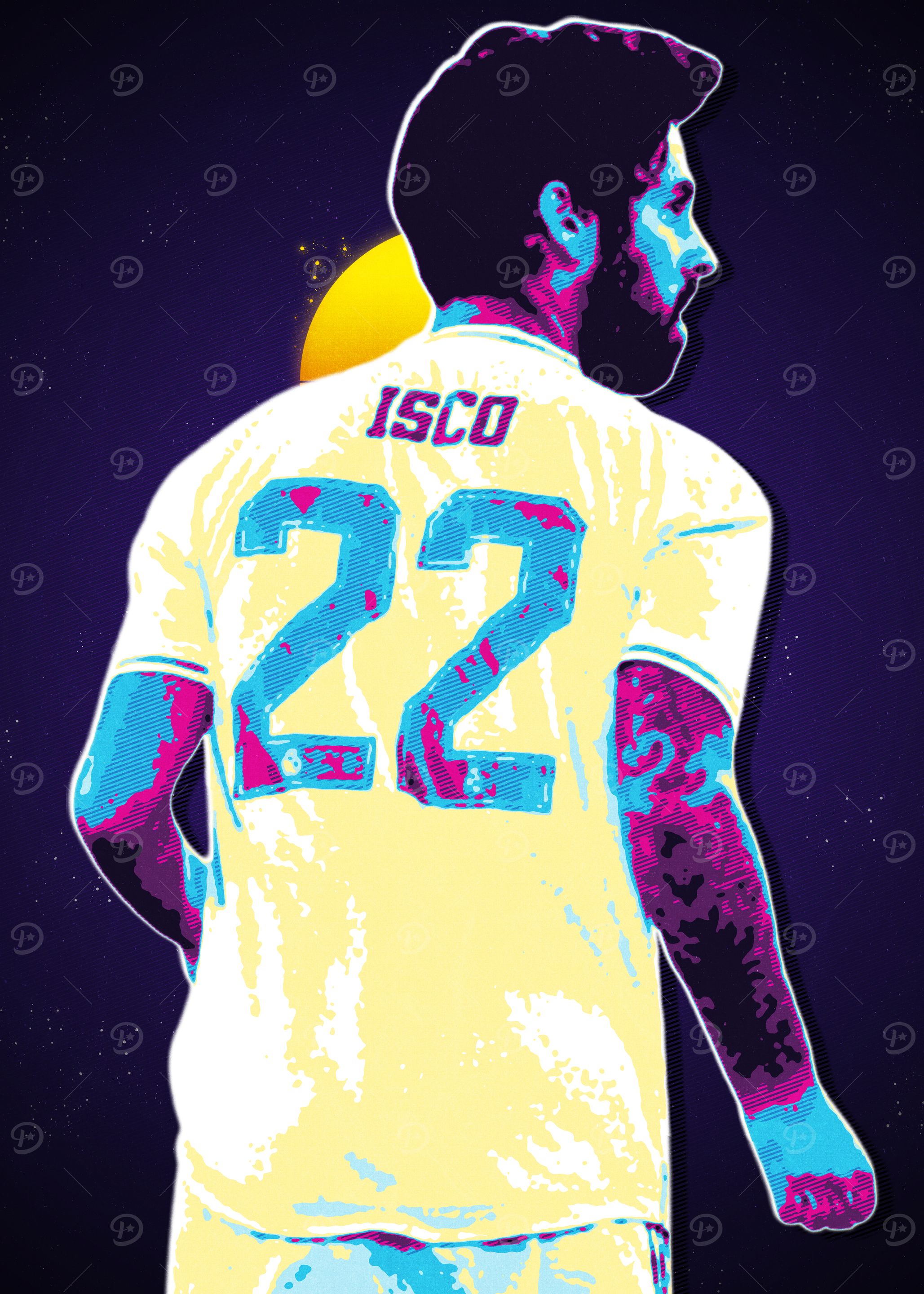 'Isco Football Poster' Poster, picture, metal print, paint by SOLIK ...