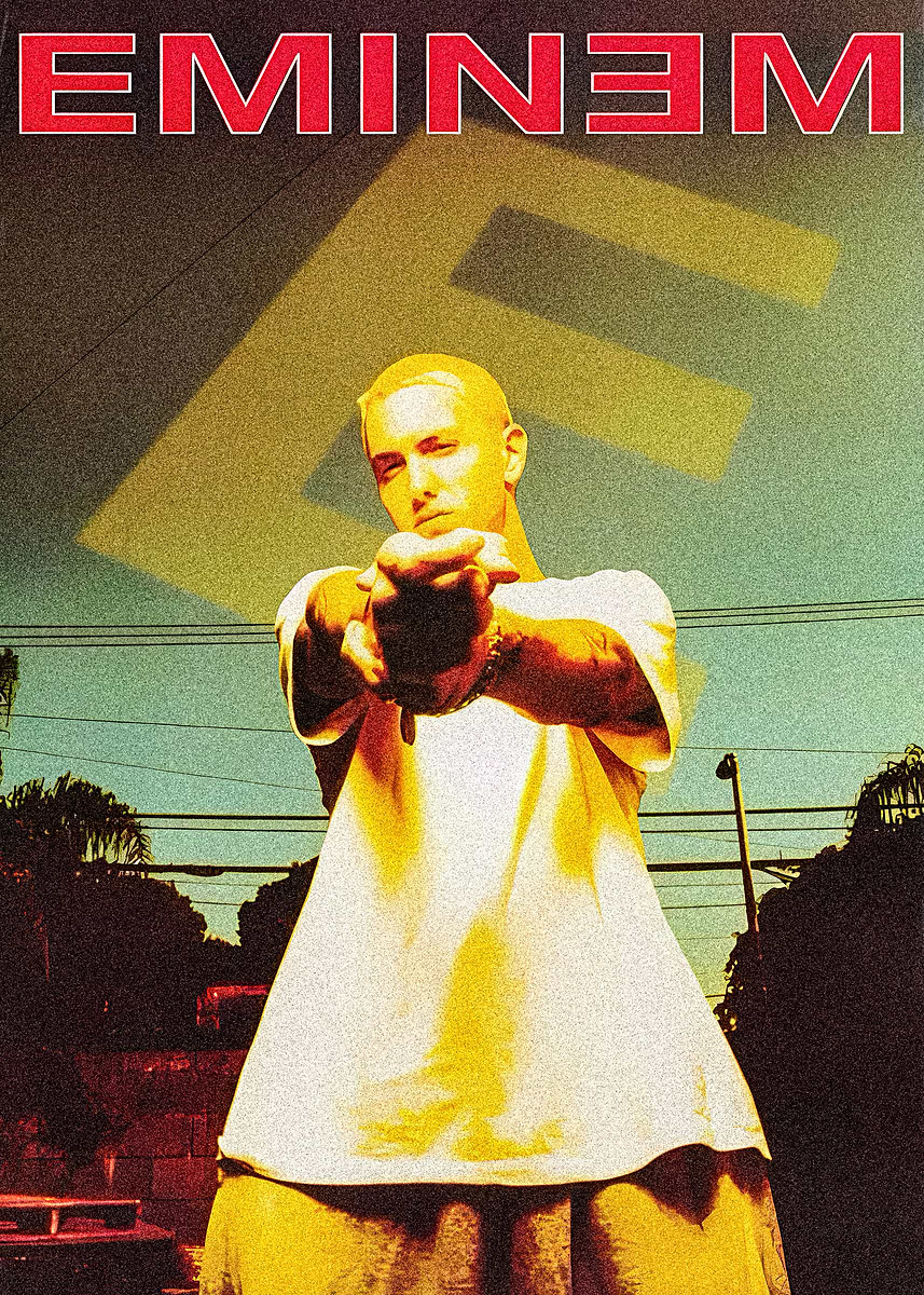 'Eminem Poster' Poster, picture, metal print, paint by WXST | Displate