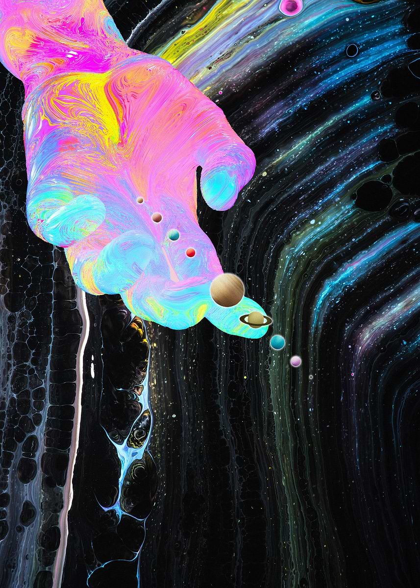 'The Creative Hand' Poster, picture, metal print, paint by Visions of ...