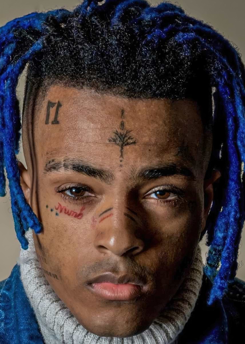 'XXXTentacion Portrait' Poster, picture, metal print, paint by ...