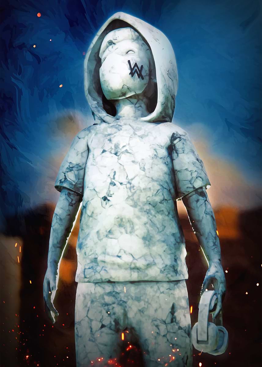 'Alan Walker' Poster, picture, metal print, paint by Micho Abstract ...