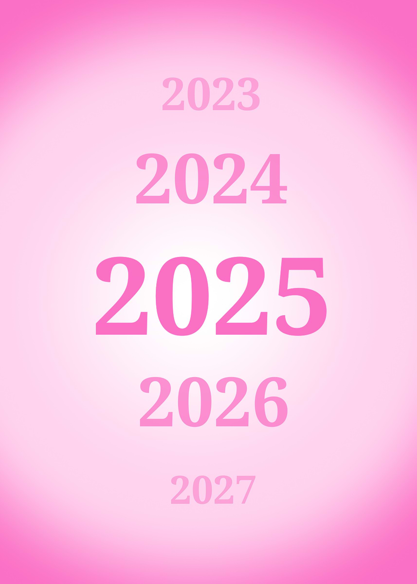'2025 pink' Poster, picture, metal print, paint by Anam Hanif Studio ...
