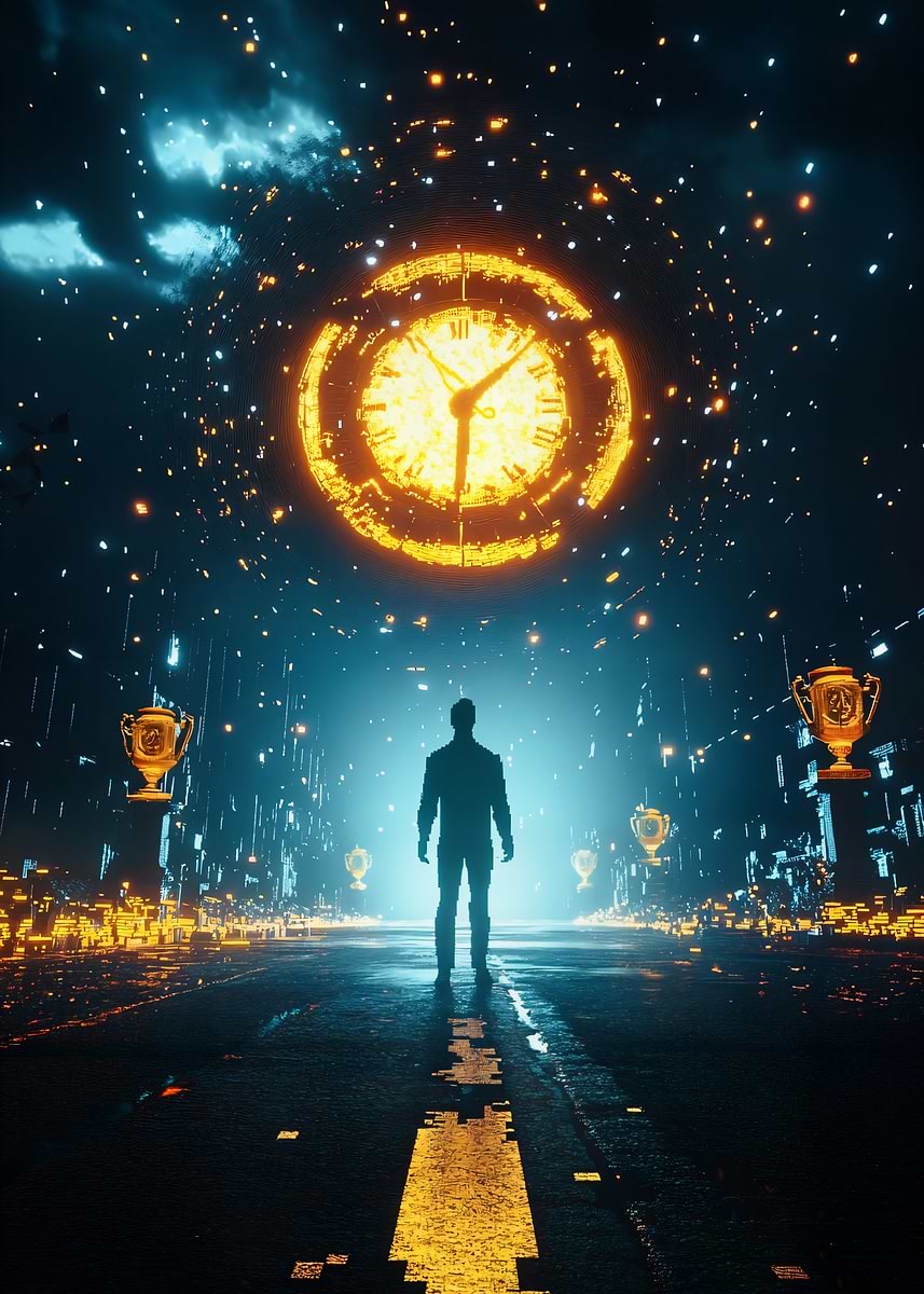 'Time ' Poster, picture, metal print, paint by Lightbulb8 | Displate