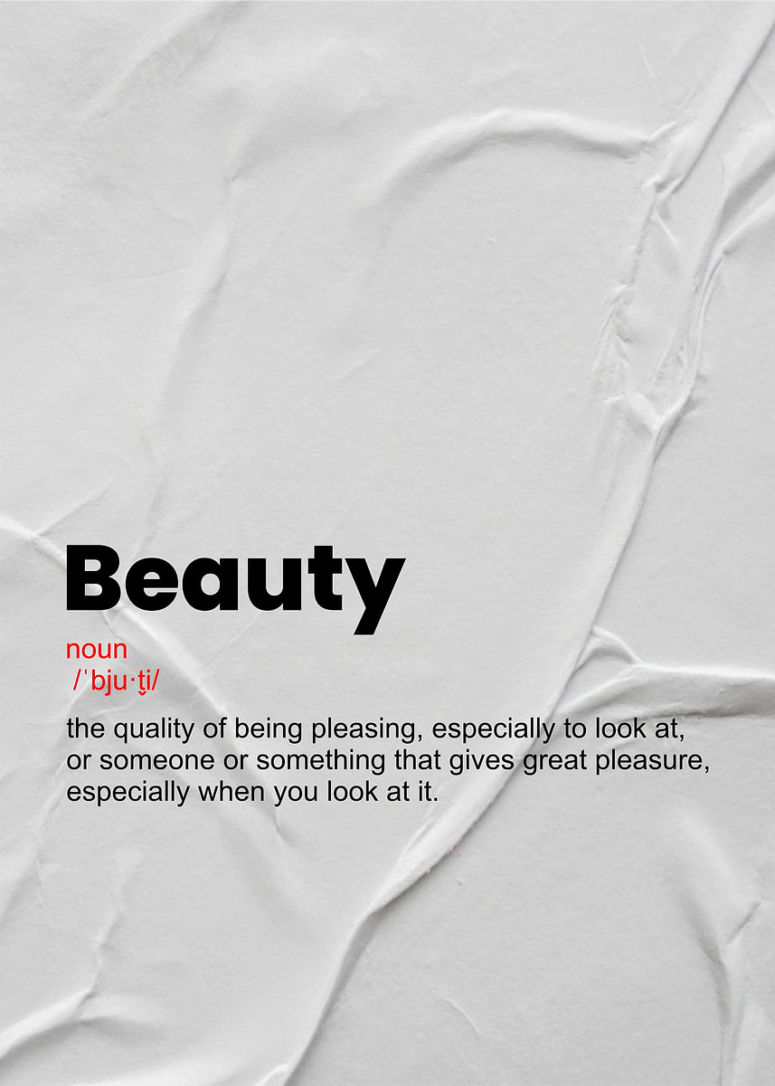 'Beauty Definition Poster' Poster, picture, metal print, paint by Print ...