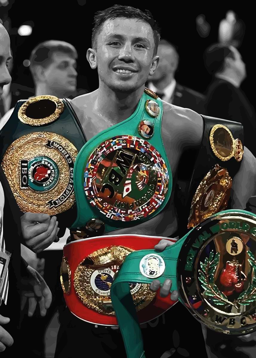 'Gennady Golovkin - GGG' Poster, picture, metal print, paint by Bunja ...