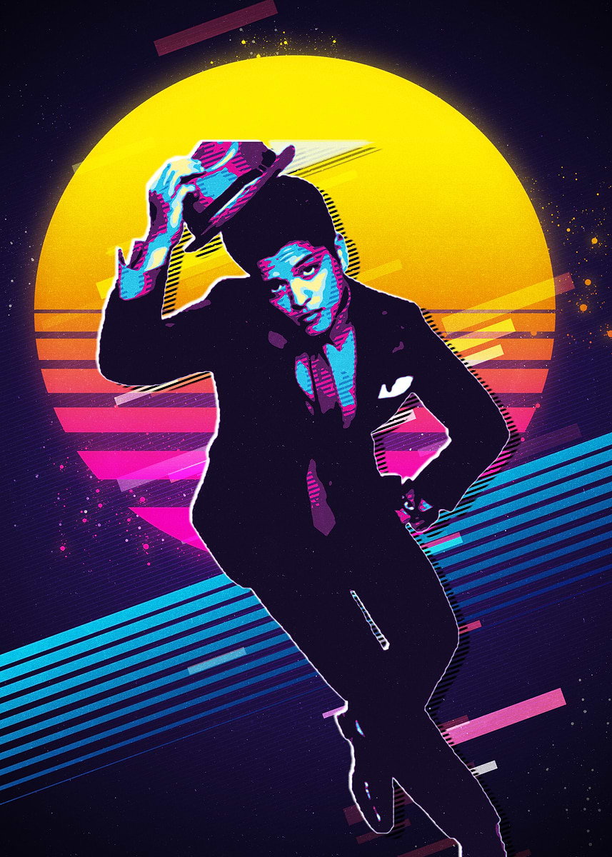 'Bruno Mars Retro Art' Poster, picture, metal print, paint by jahidi20 ...