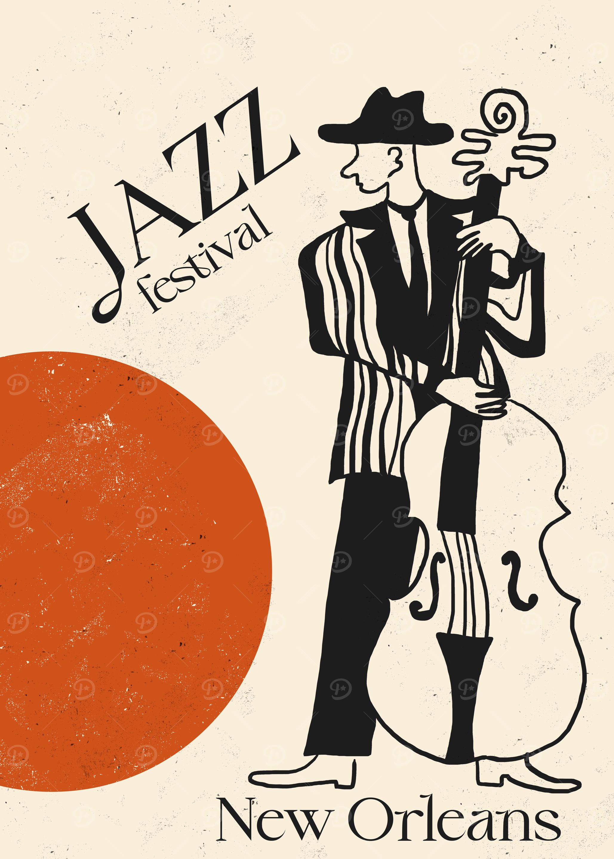 'Jazz Festival Poster' Poster, picture, metal print, paint by Indigo ...