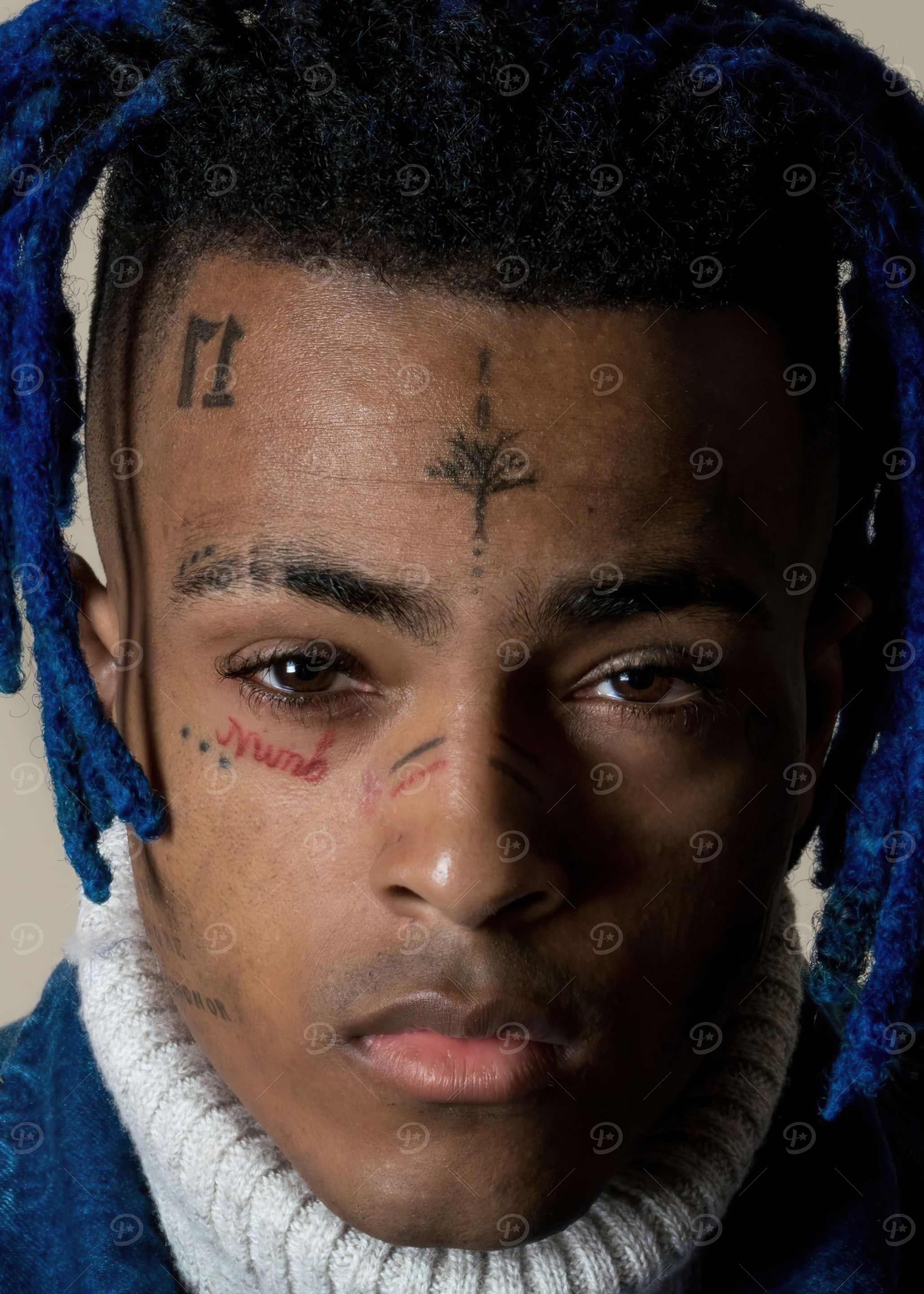 'XXXTentacion Portrait' Poster, picture, metal print, paint by ...