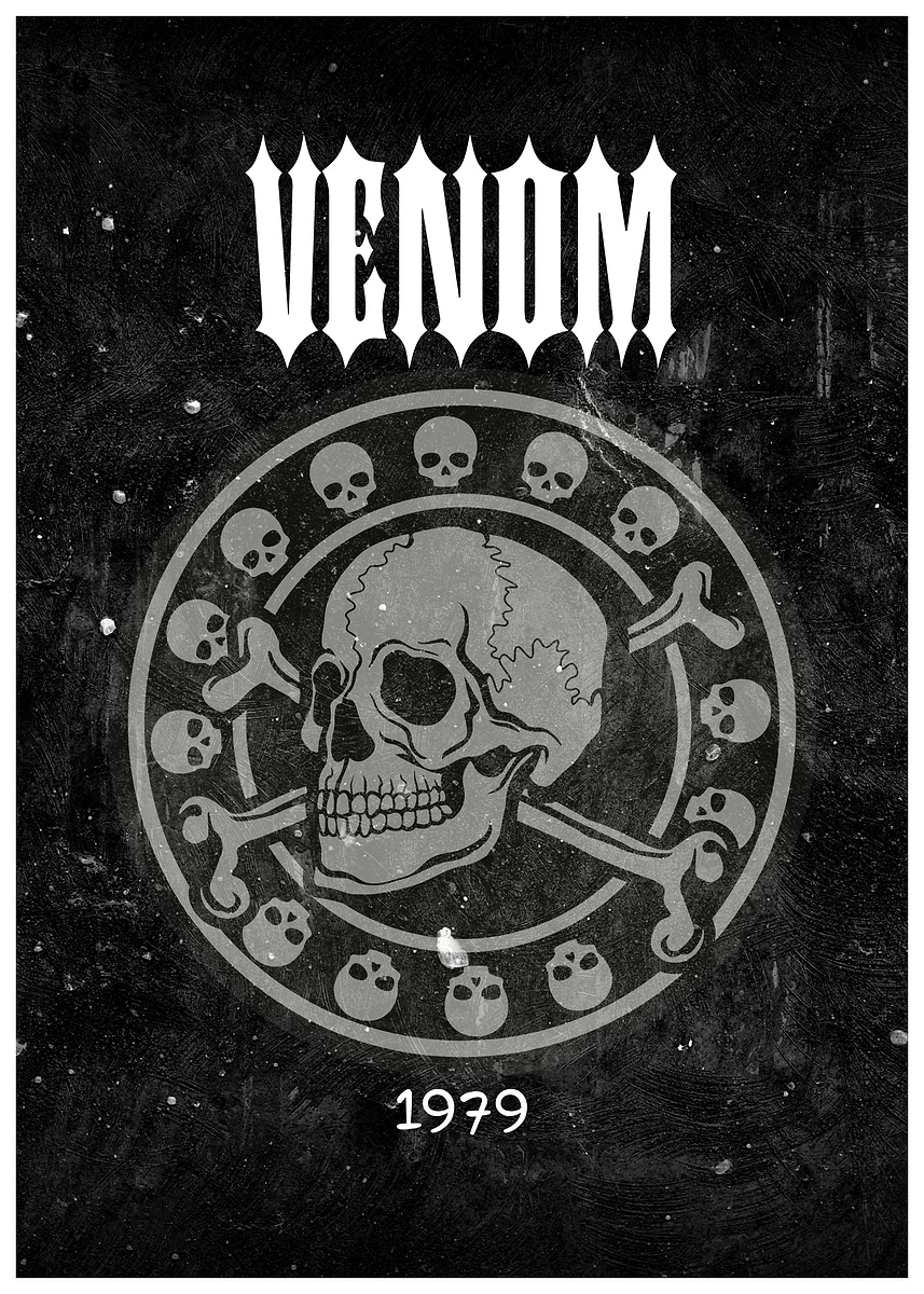 'Venom Skull Logo' Poster, picture, metal print, paint by BaksoBulat ...