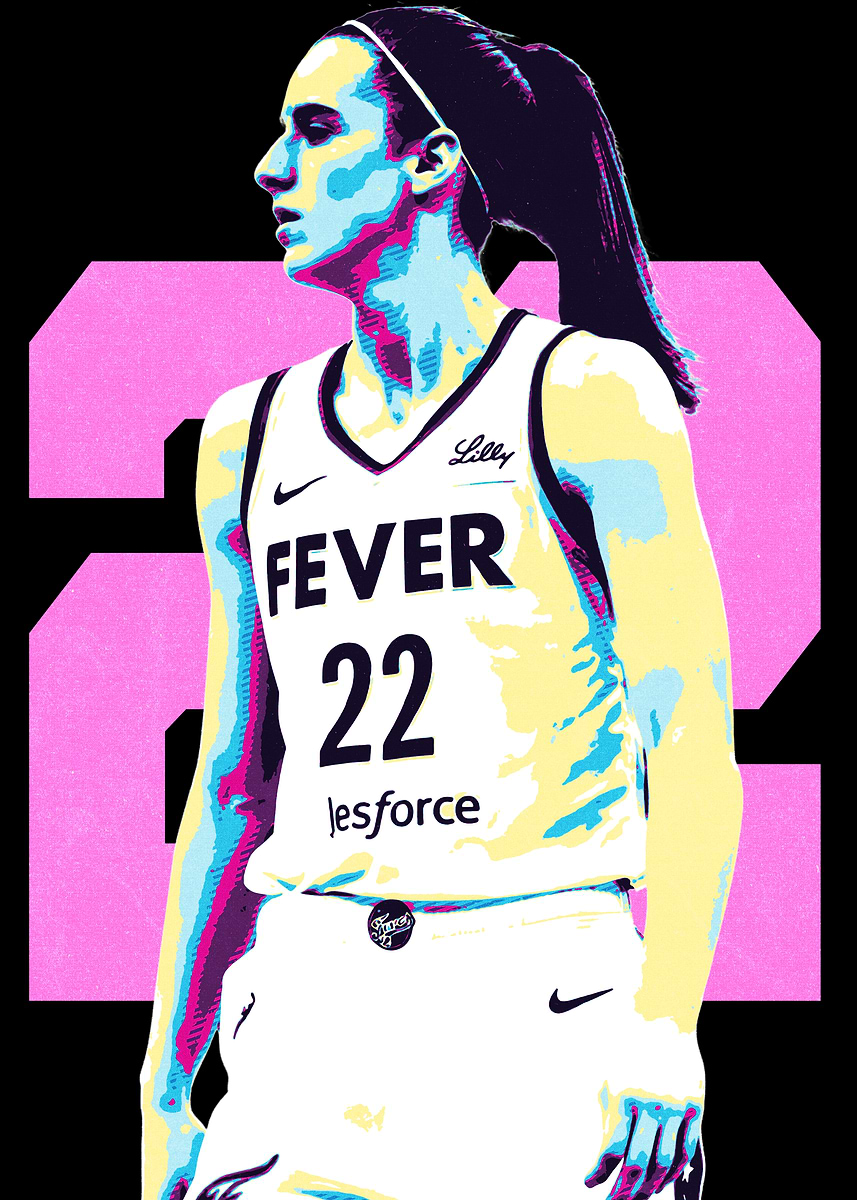 'Indiana Fever Basketball Player' Poster, picture, metal print, paint ...