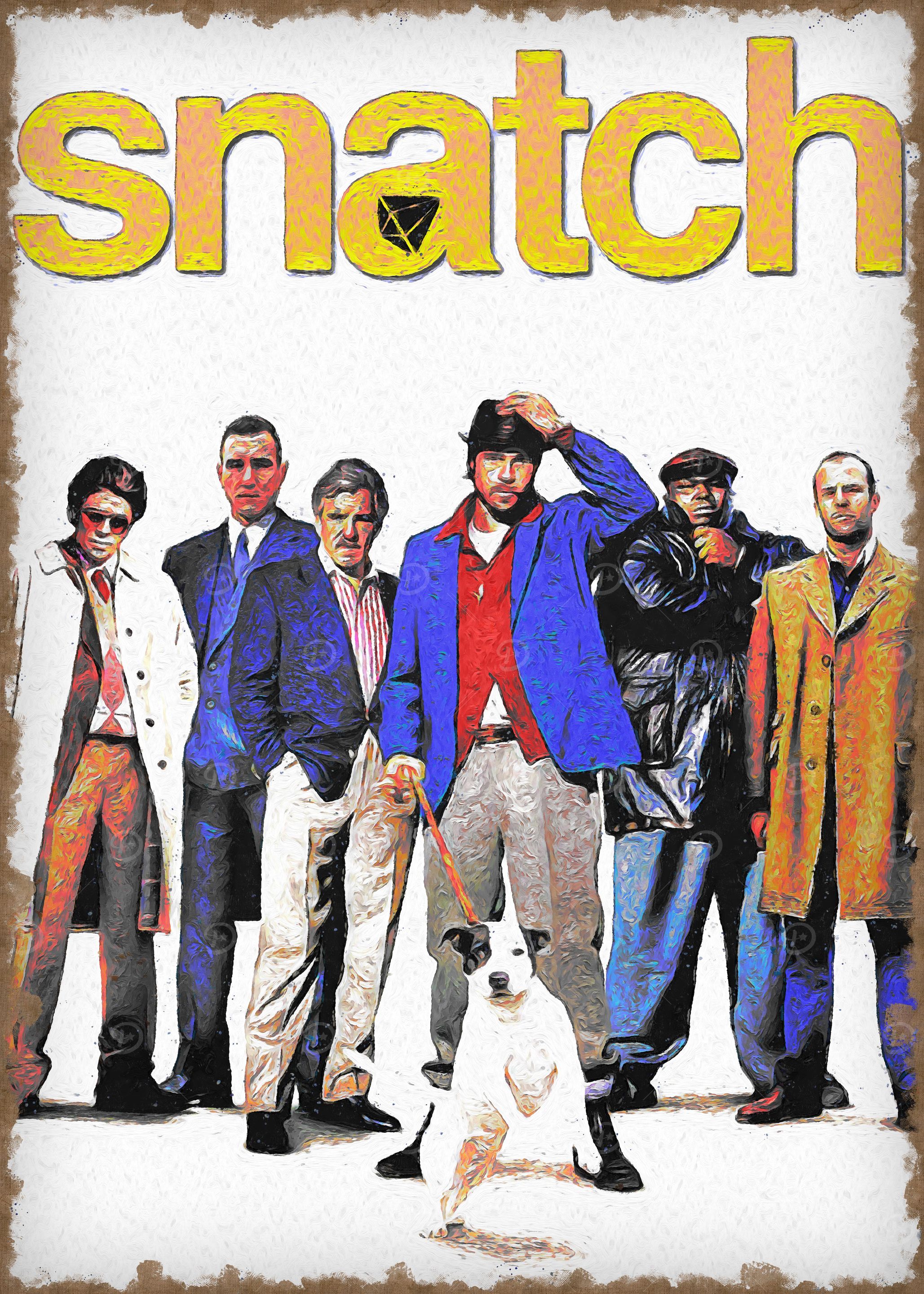 'Snatch Movie Poster' Poster, picture, metal print, paint by Artistic ...
