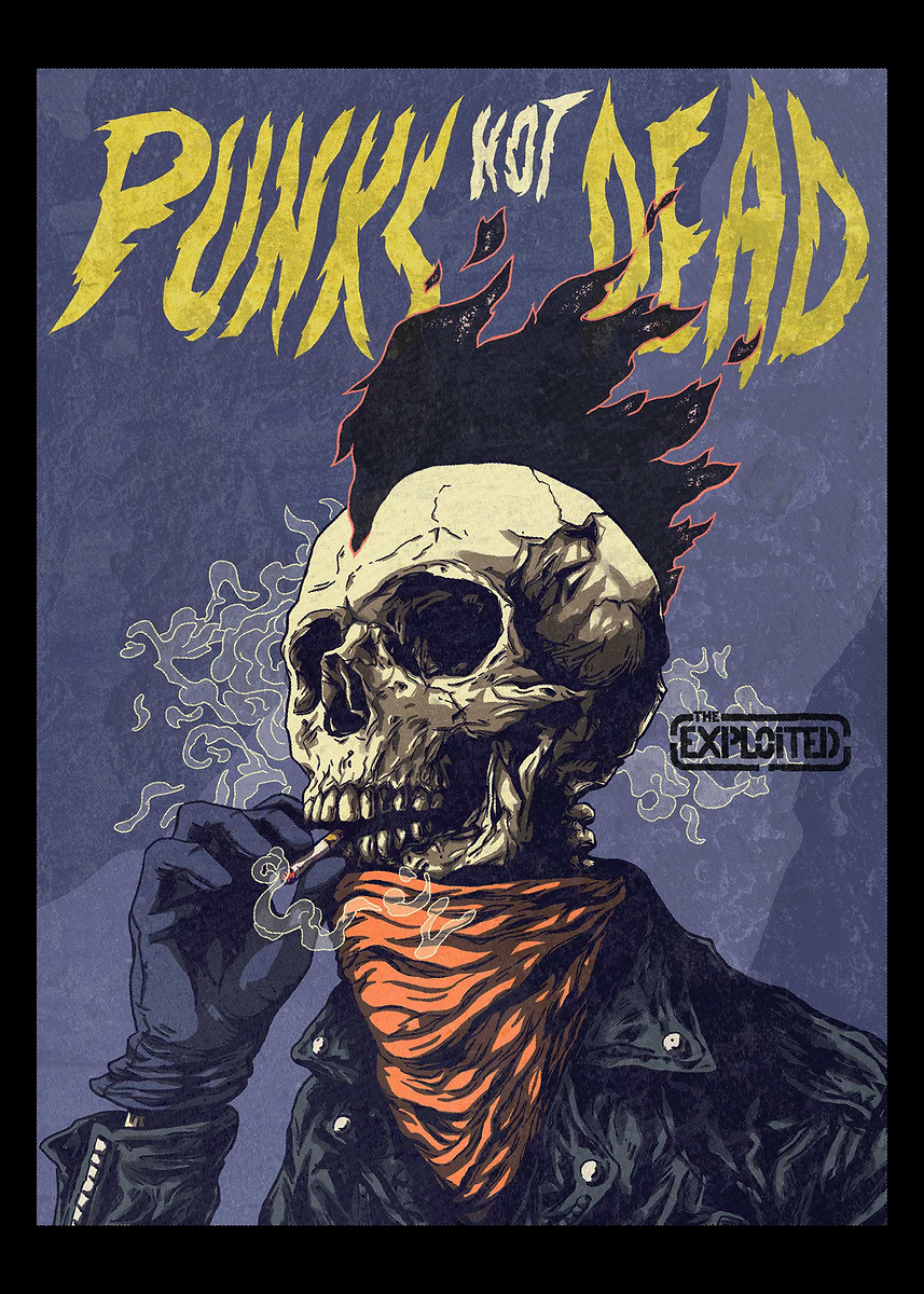 'Punk'Not Dead' Poster, picture, metal print, paint by Éclips Glitch ...