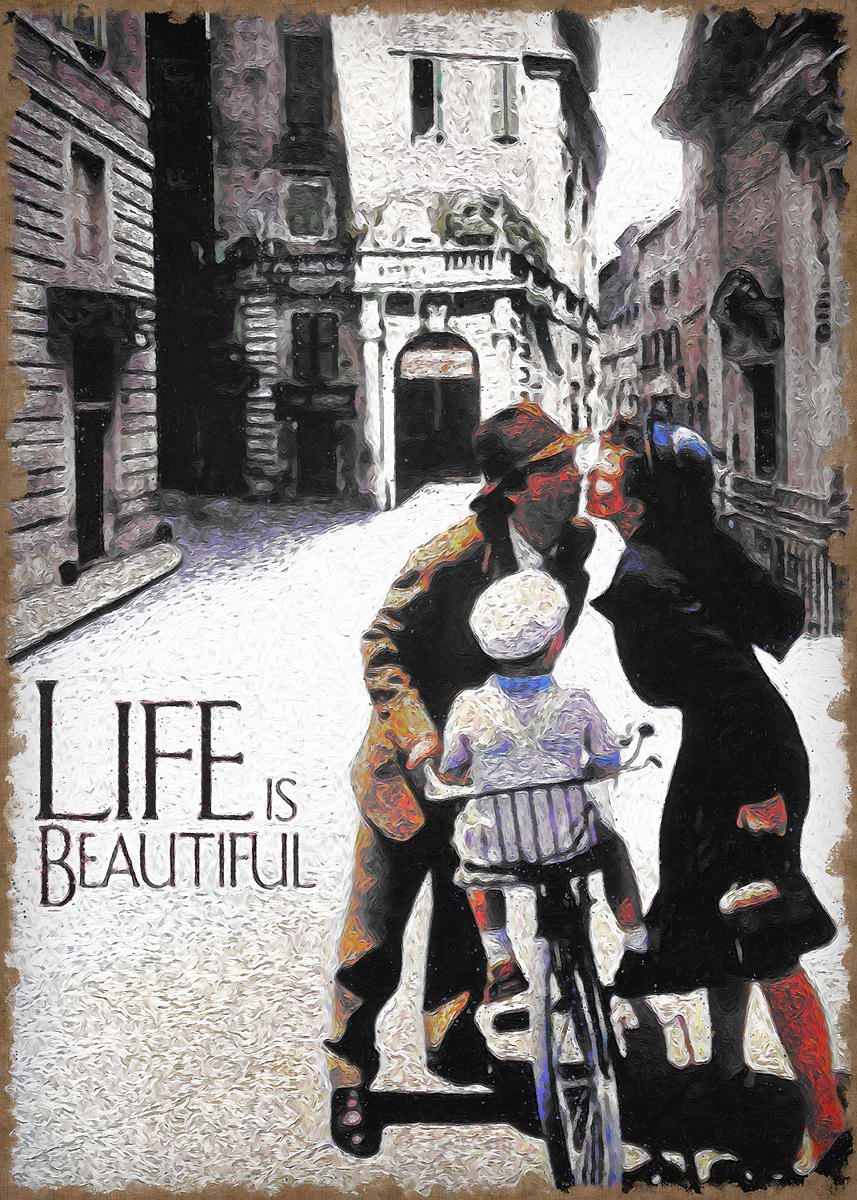 'Life is Beautiful Poster' Poster, picture, metal print, paint by ...