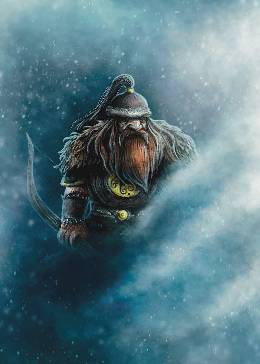 'Winter Dwarf' Poster, picture, metal print, paint by Cyril Martin ...