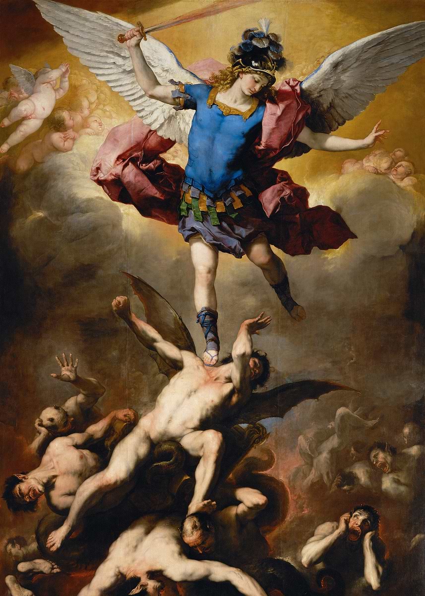 'Angel Defeating Demons' Poster, picture, metal print, paint by Joe ...