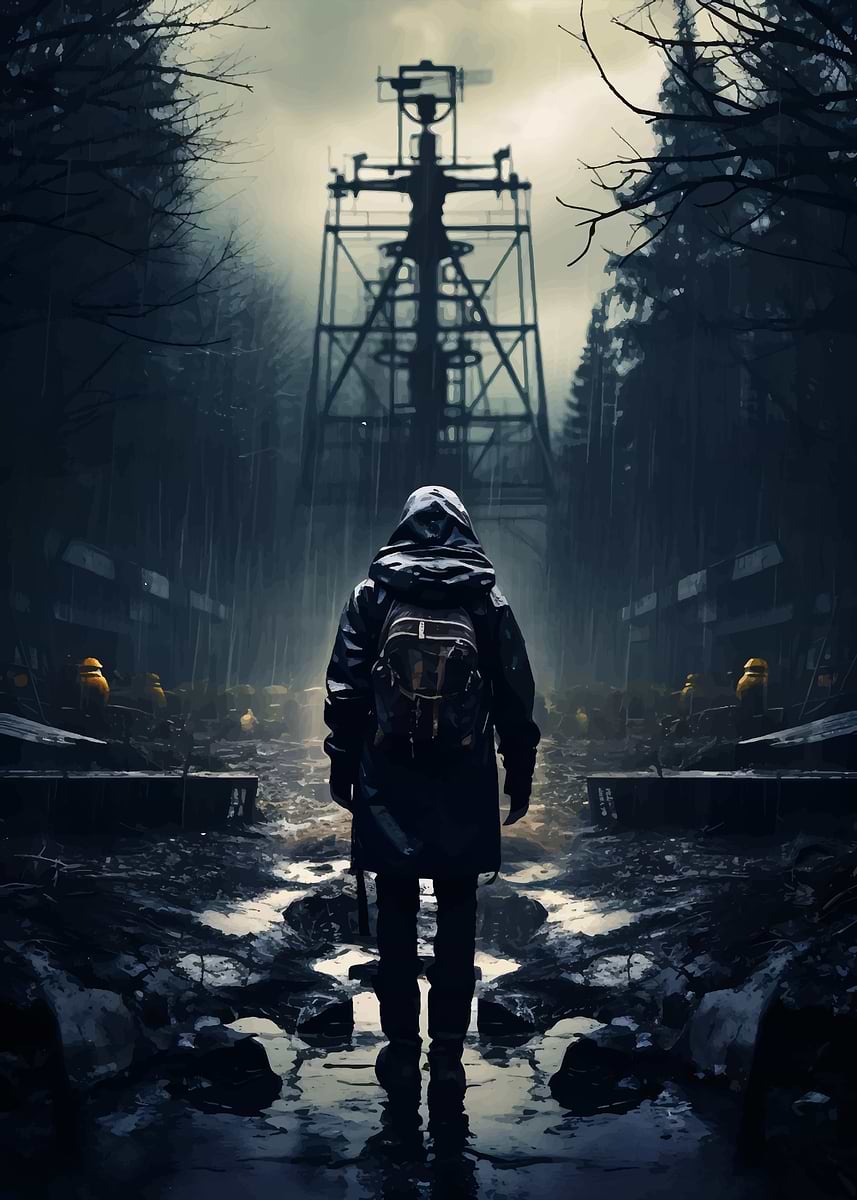 'Post-Apocalyptic Wanderer' Poster, picture, metal print, paint by aca ...