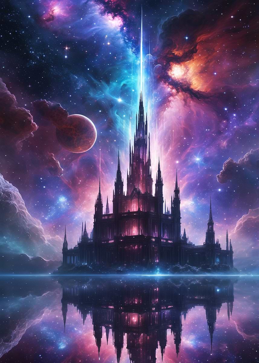 'Cosmic Citadel' Poster, picture, metal print, paint by Dacoupquie ...