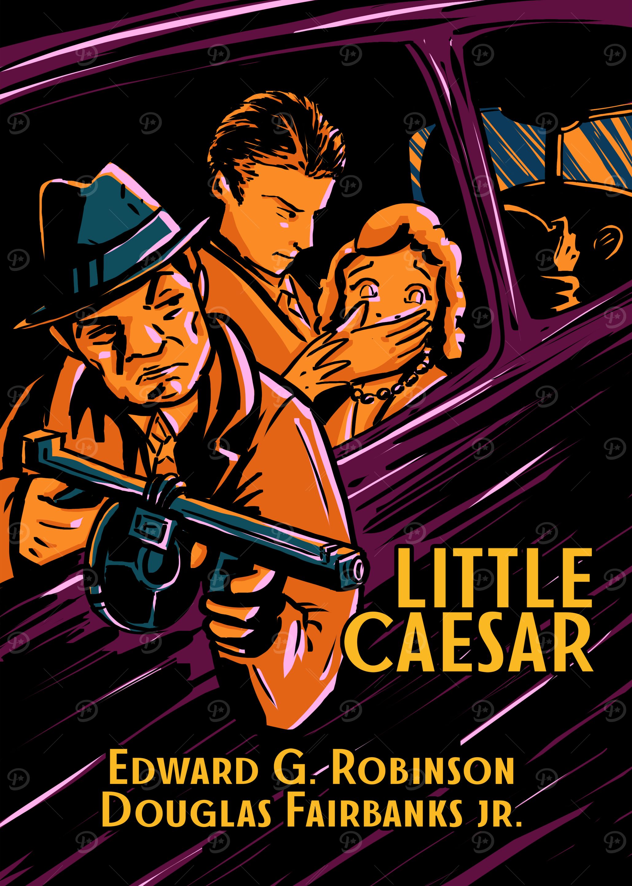 'Little Caesar Movie Poster' Poster, picture, metal print, paint by ...