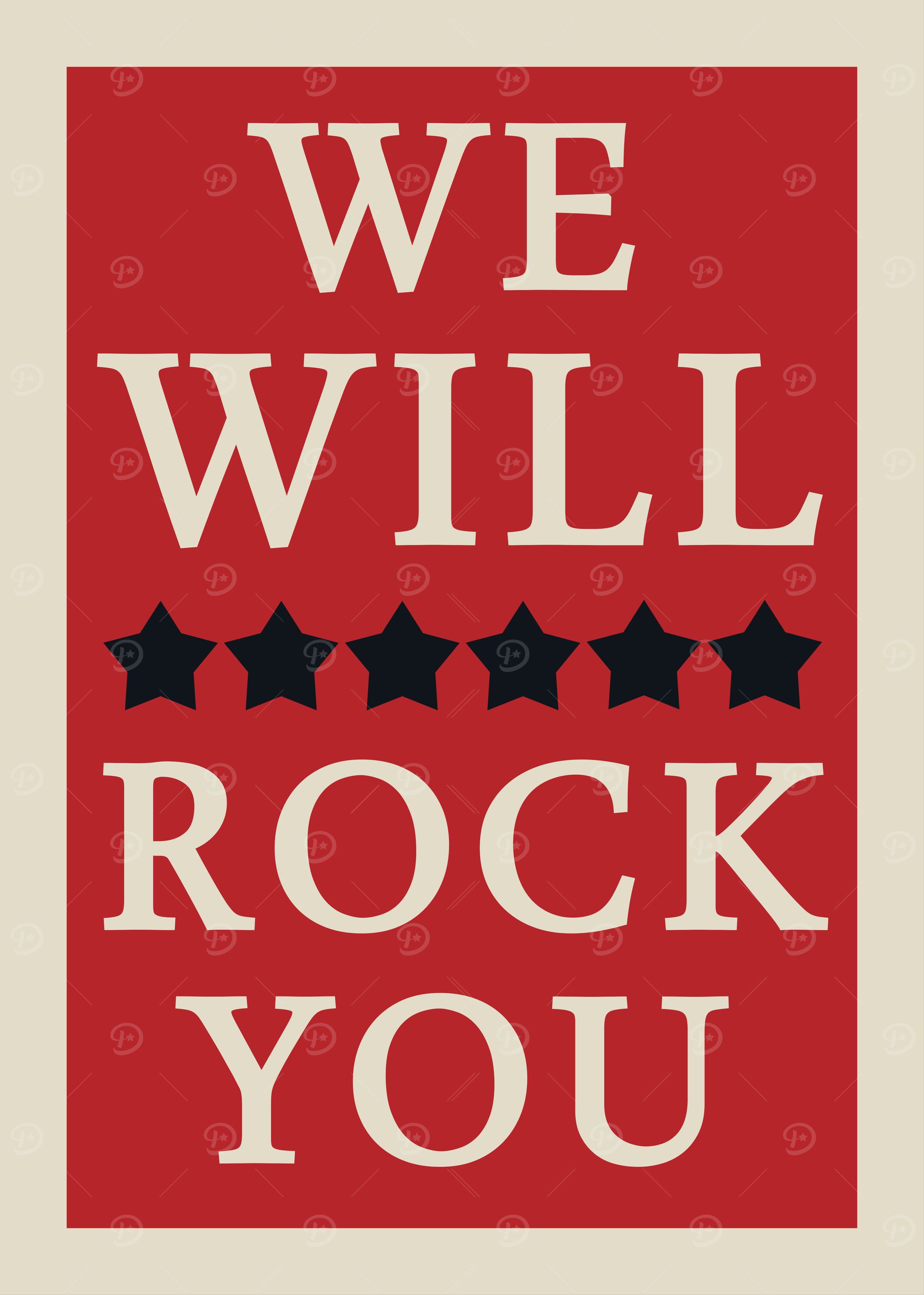 'We Will Rock You Poster' Poster, picture, metal print, paint by ...