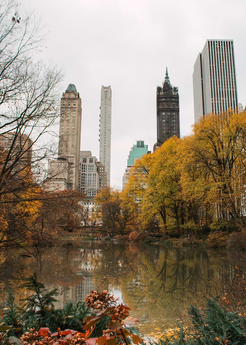 'Autumn in Central Park' Poster, picture, metal print, paint by Hendrik ...