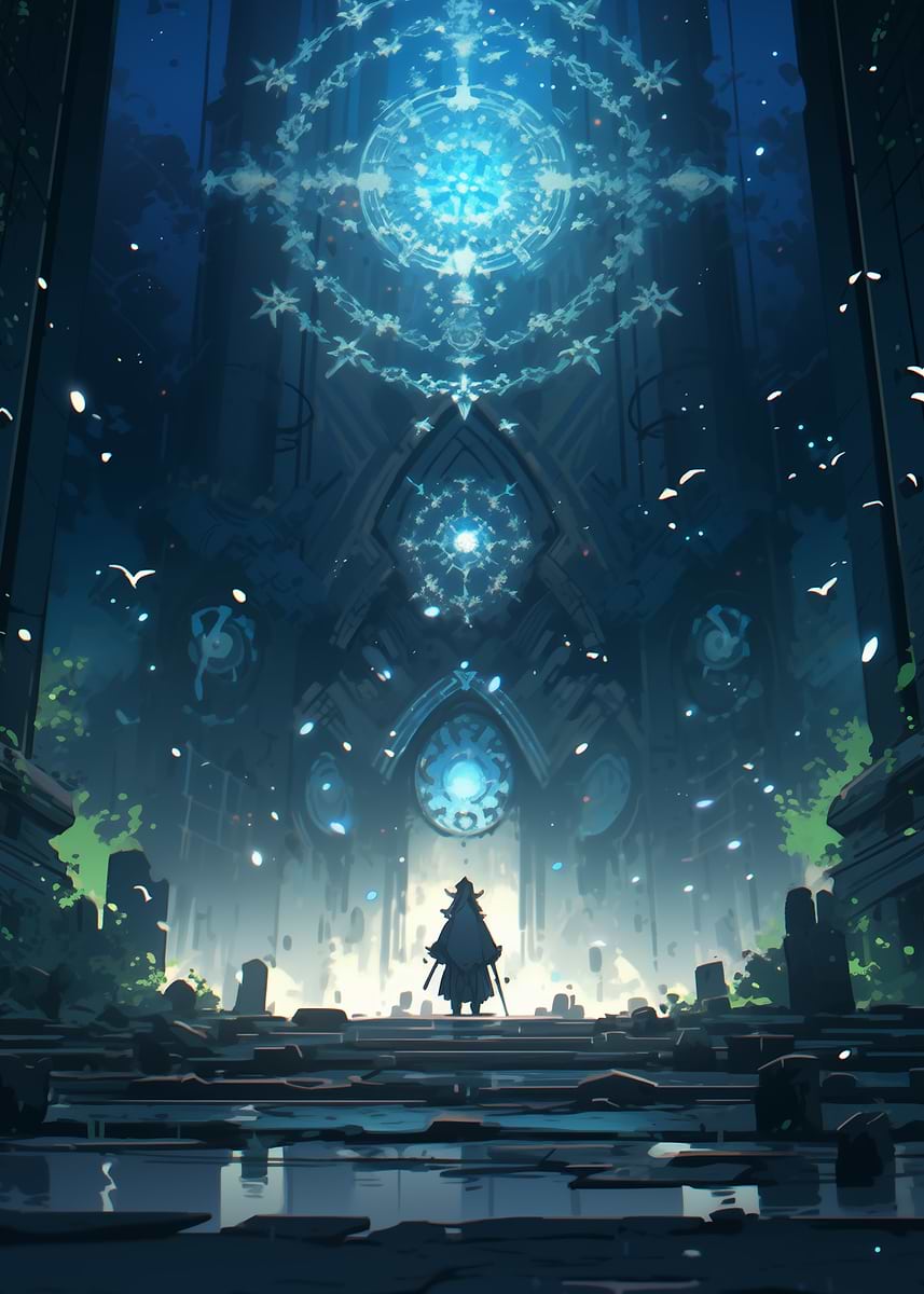 'Mystical Gatekeeper' Poster, picture, metal print, paint by Kunkvil ...