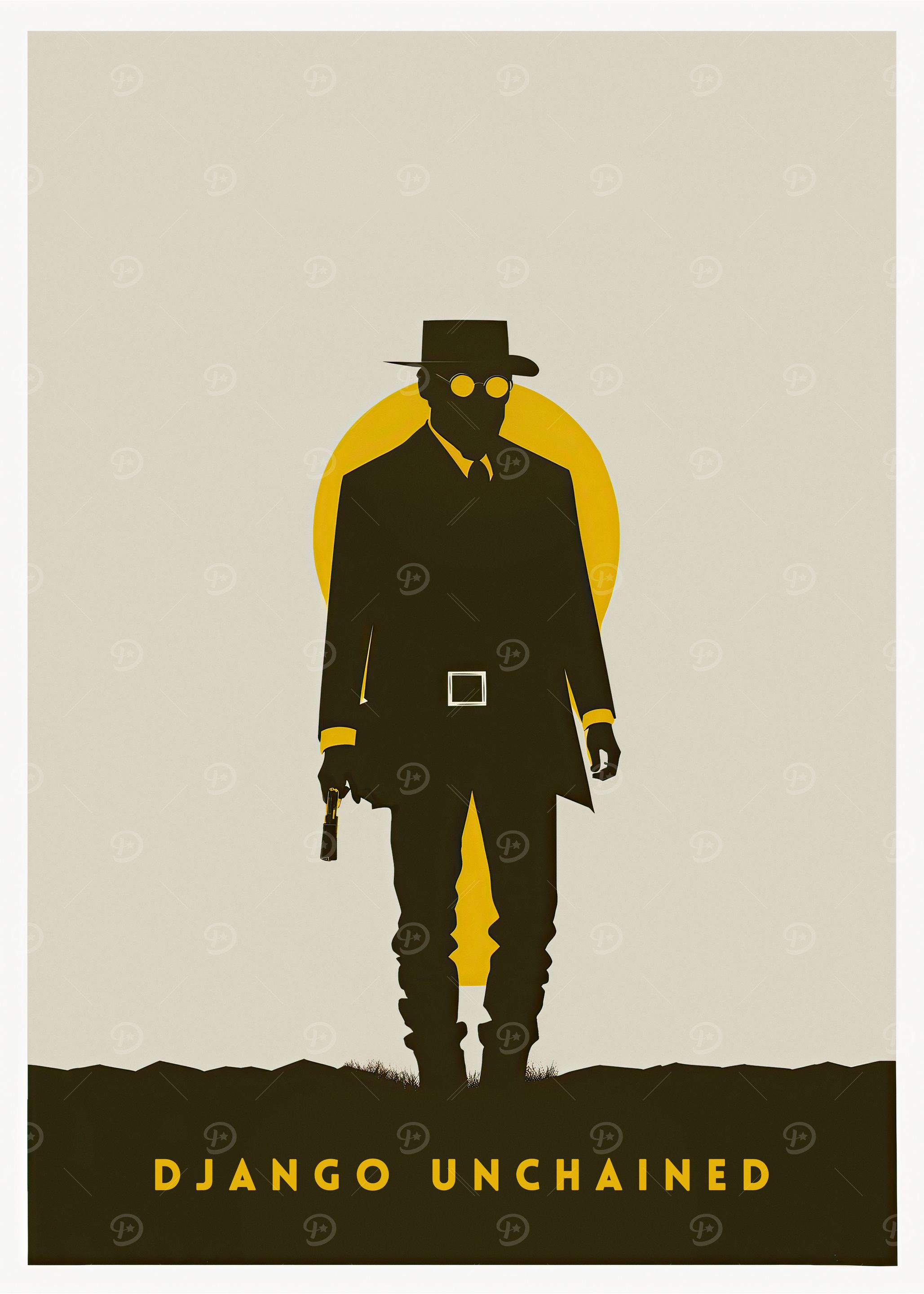 'Django Unchained Poster' Poster, picture, metal print, paint by ...