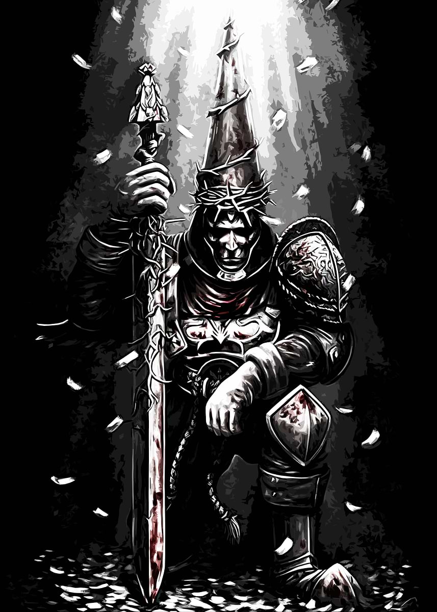 'blasphemous with Sword' Poster, picture, metal print, paint by semar ...