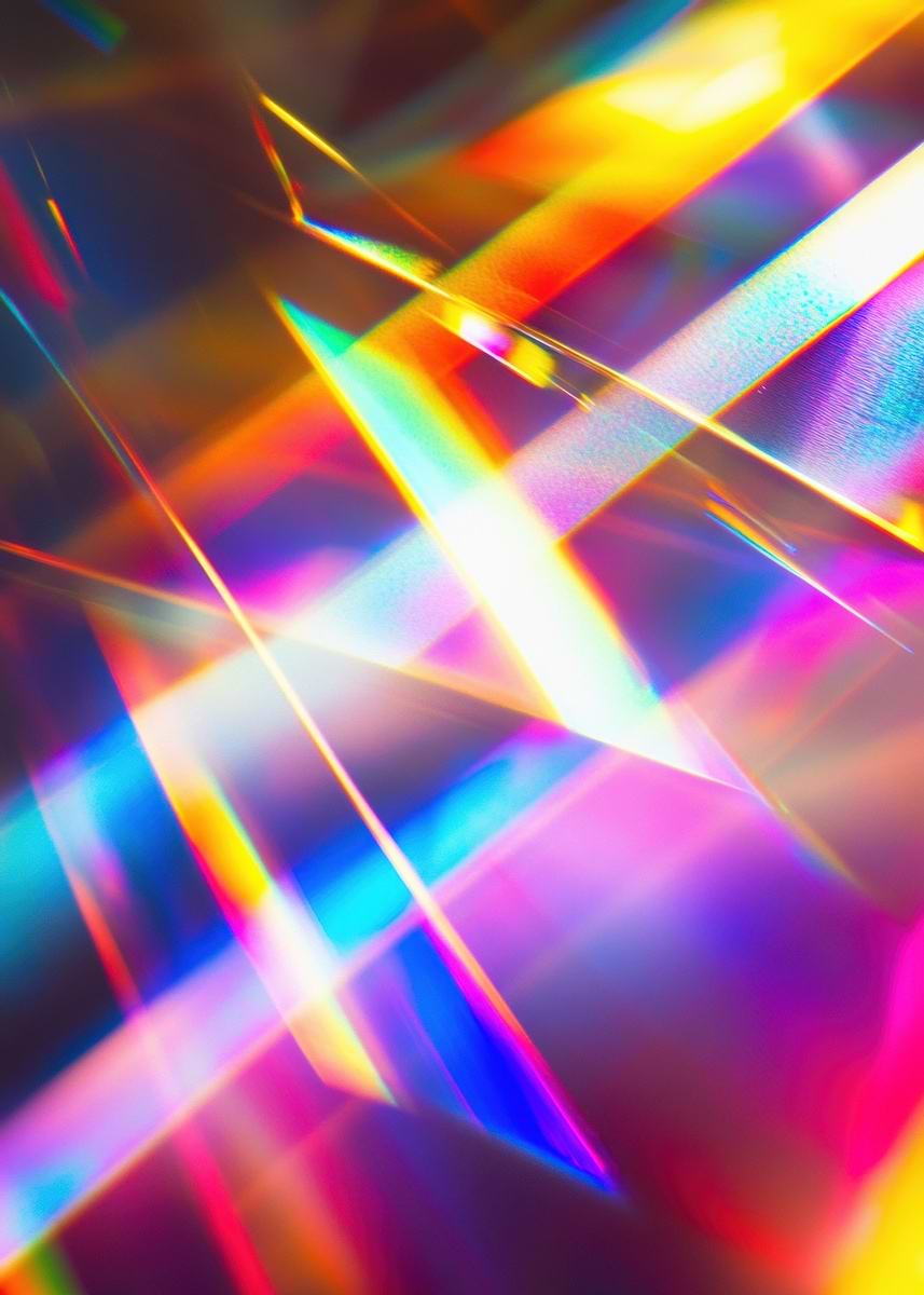 'Abstract Light Refraction' Poster, picture, metal print, paint by Ryu ...