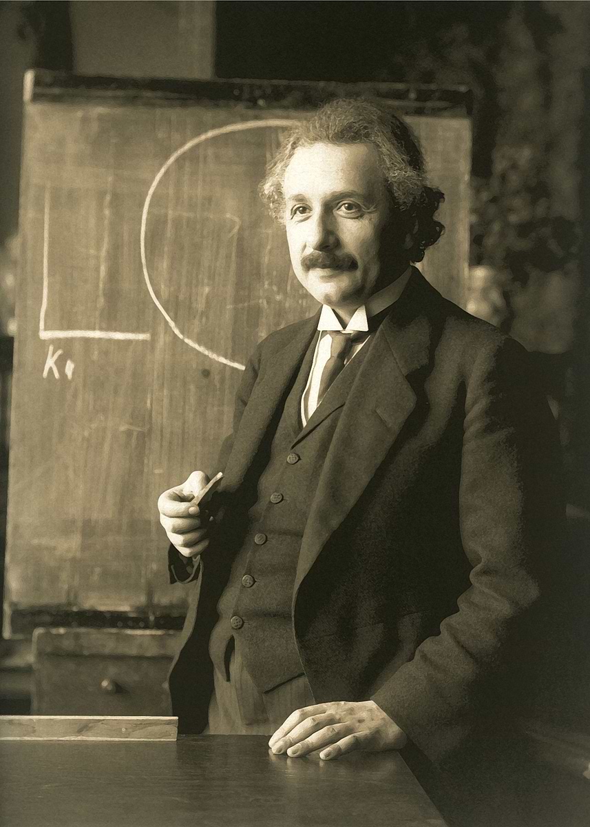 'Albert Einstein Portrait' Poster, picture, metal print, paint by ...