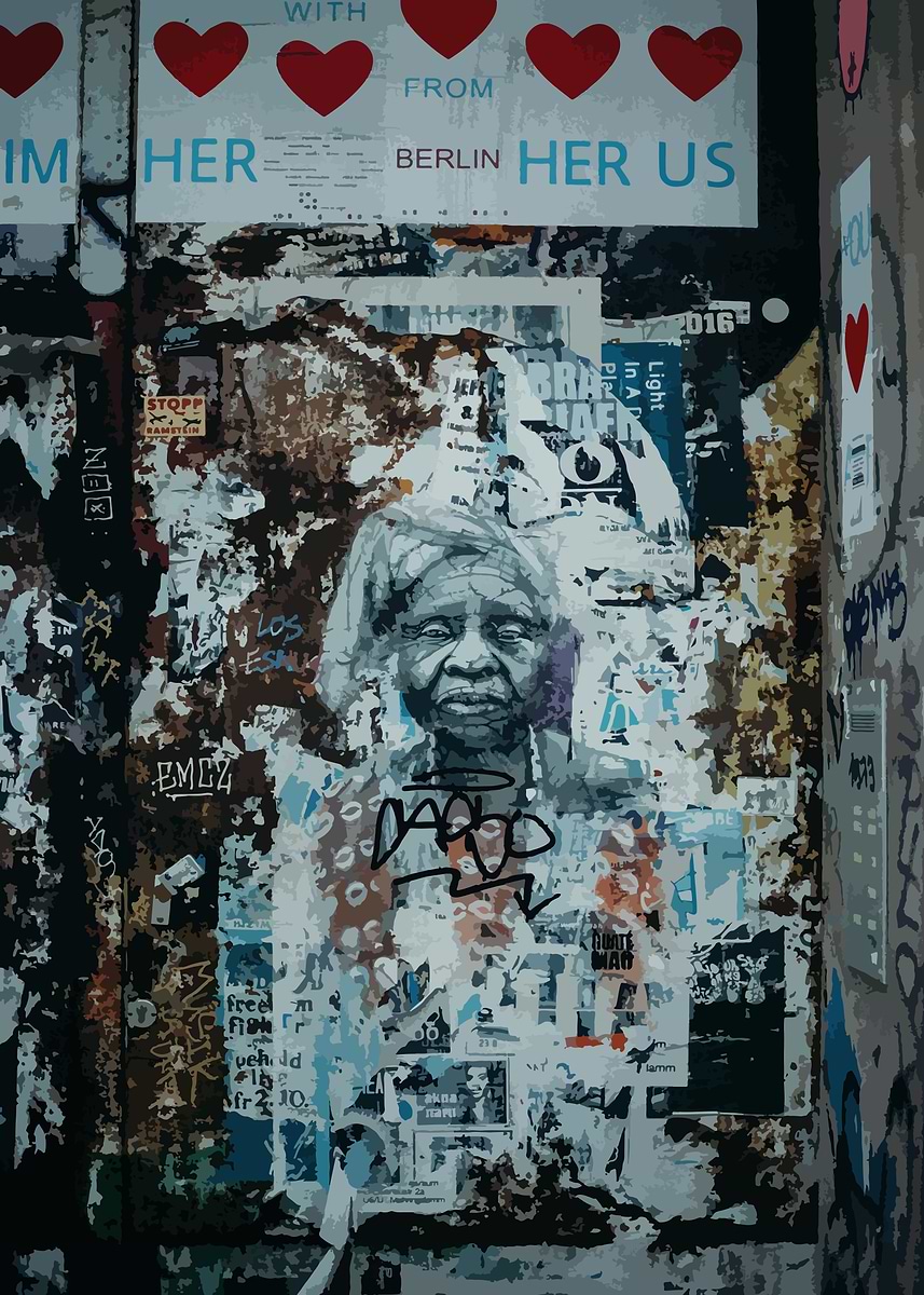 'Street Art Portrait' Poster, picture, metal print, paint by thepapi ...
