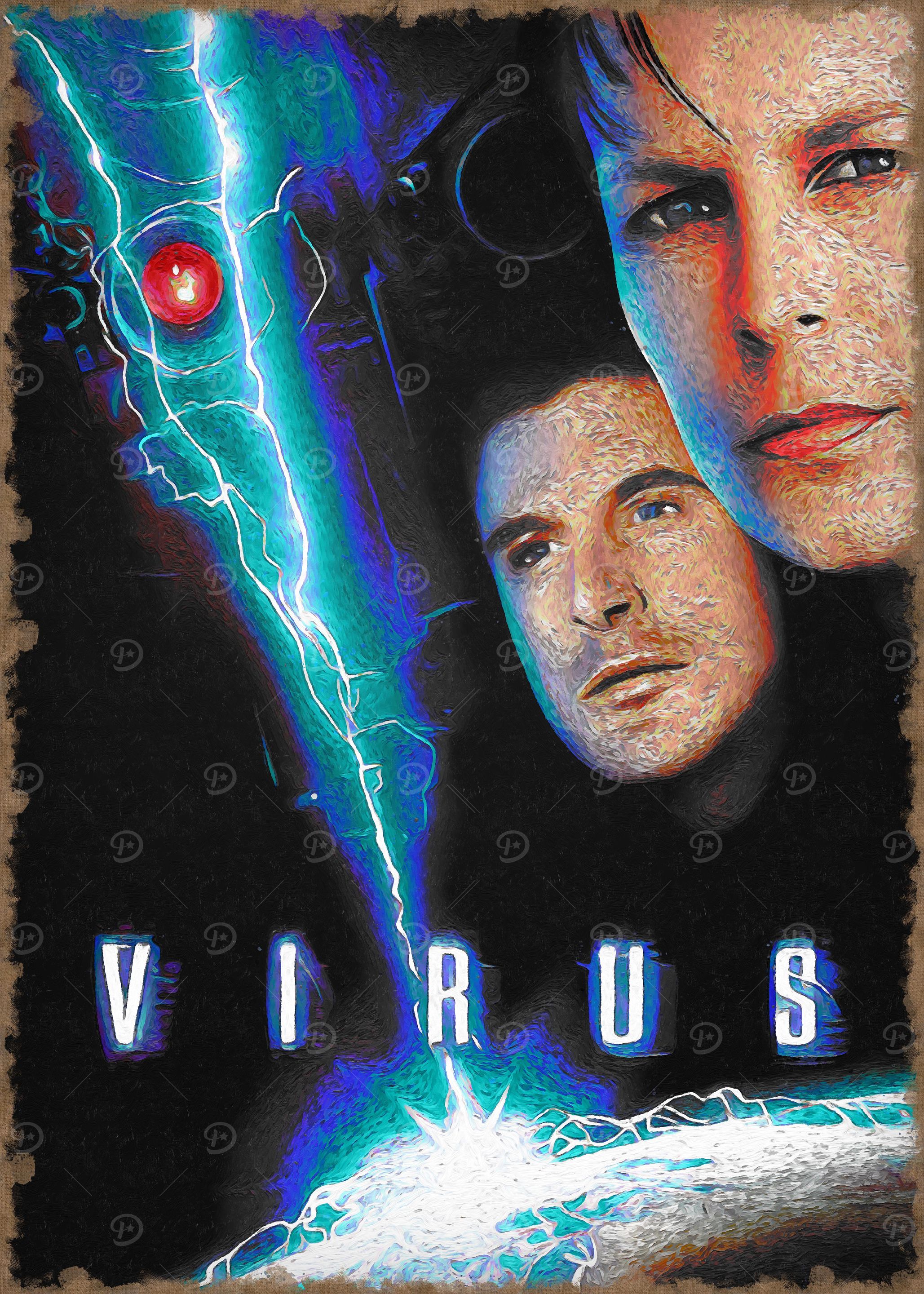 'Virus Movie Poster' Poster, picture, metal print, paint by Cool ...