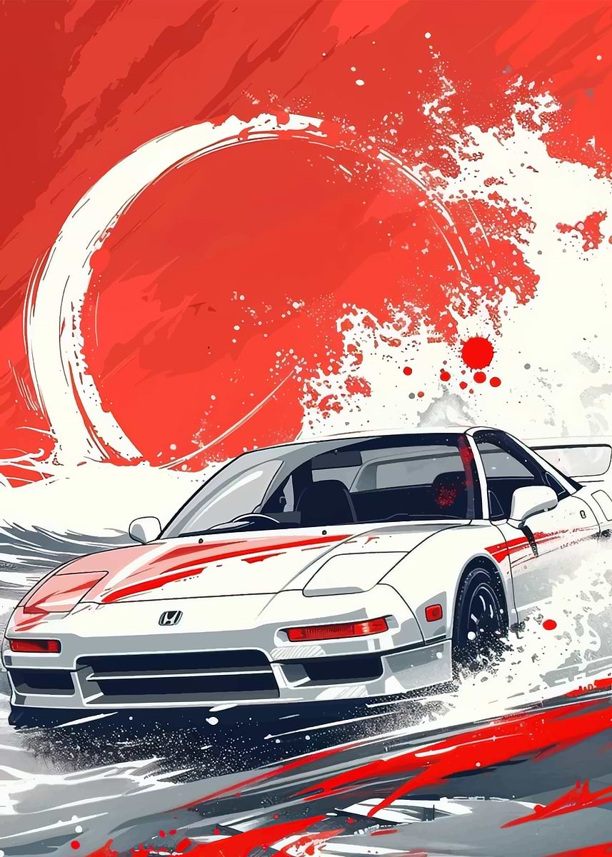'Honda NSX Art Print' Poster, picture, metal print, paint by Chatot ...