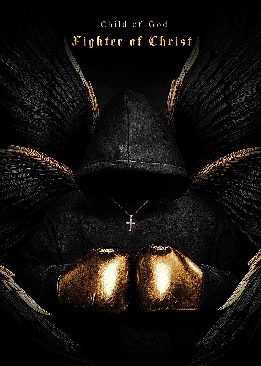 'Fighter of Christ' Poster, picture, metal print, paint by ...