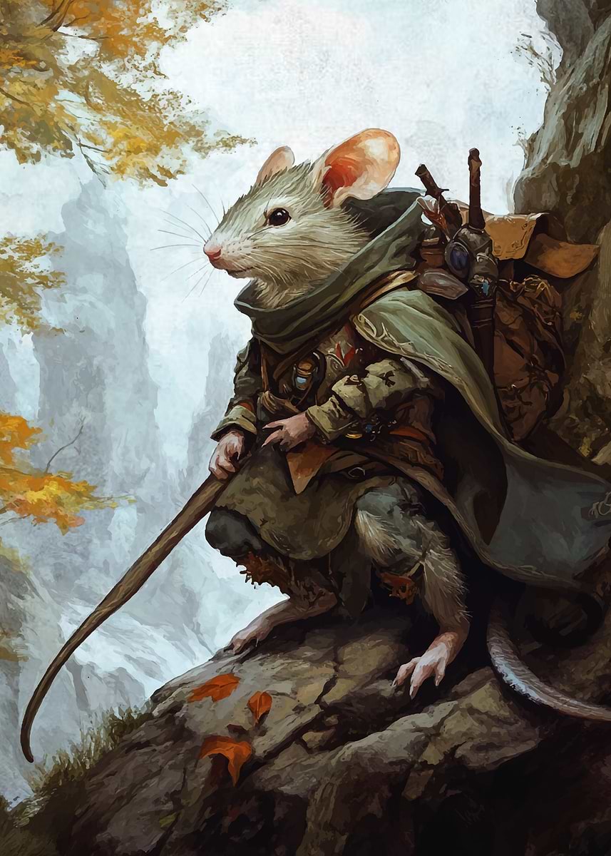 'Mouse Adventurer' Poster, picture, metal print, paint by Lauren ...