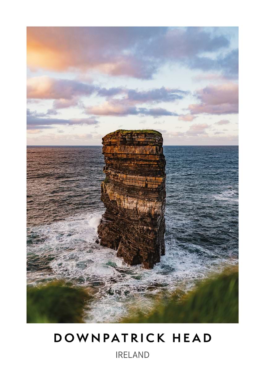 'Downpatrick Head, Ireland' Poster, picture, metal print, paint by ...