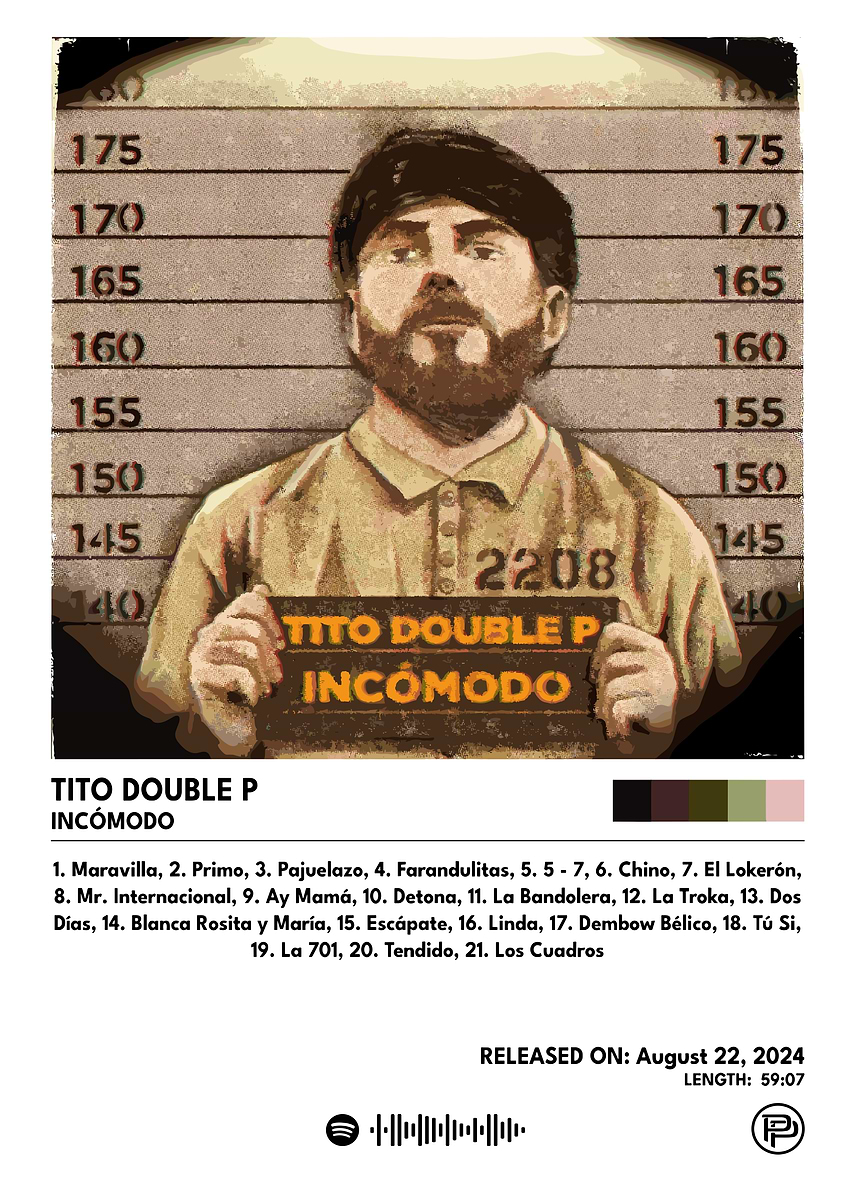 'Tito Double P Incomodo' Poster, picture, metal print, paint by ...