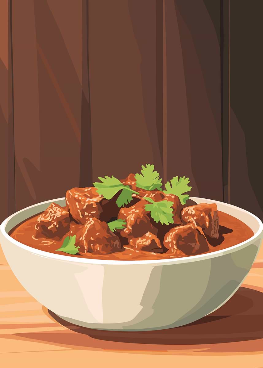 'Beef Stew in Bowl' Poster, picture, metal print, paint by Mason Clark ...