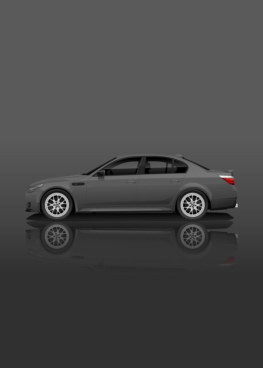 'BMW M5 E60' Poster, picture, metal print, paint by Dodi Firdaus | Displate
