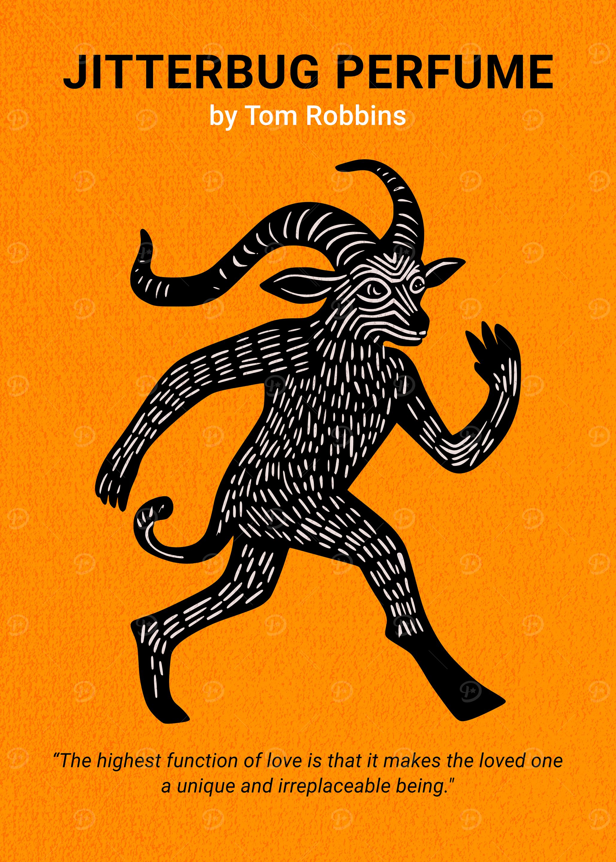 'Jitterbug Perfume Minimalist Book Cover' Poster, picture, metal print ...