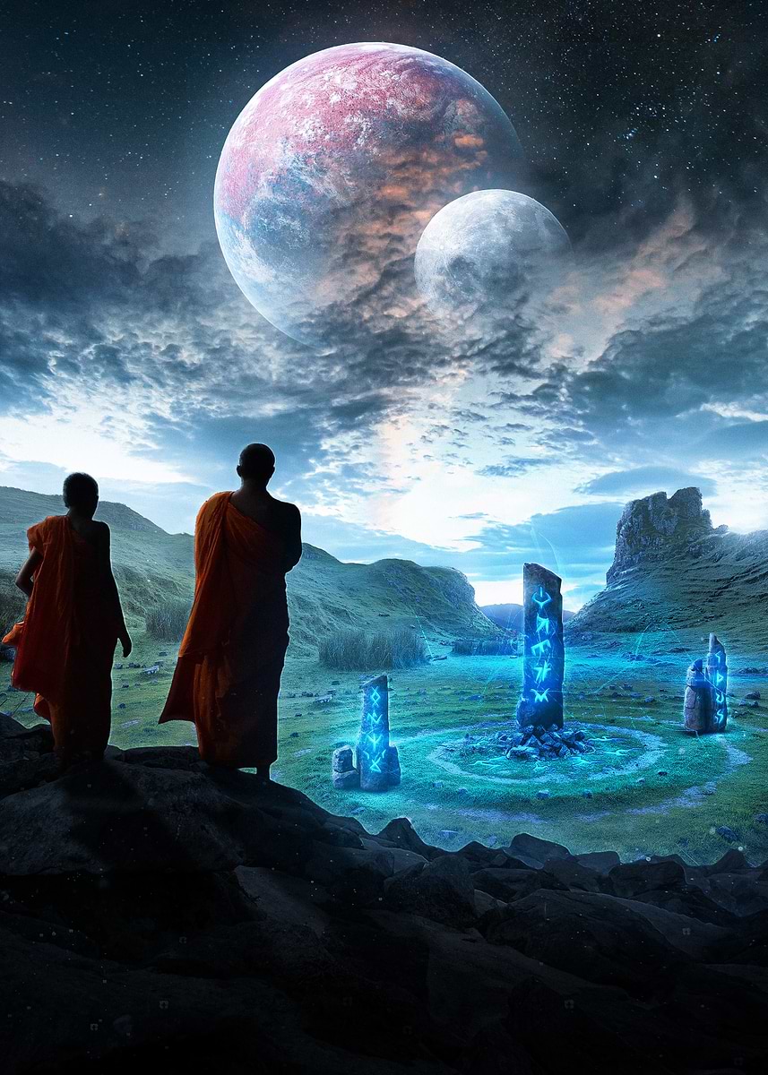 'Runes Of Eternity' Poster, picture, metal print, paint by Alby ...