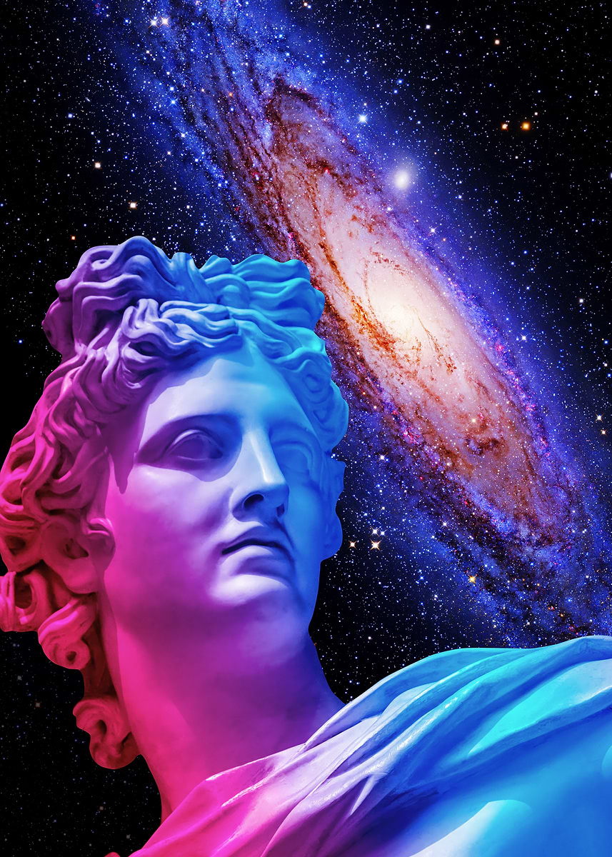 'Vaporwave Gods: Apollo Belvedere' Poster, picture, metal print, paint ...