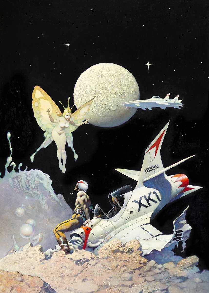 'Space Encounter' Poster, picture, metal print, paint by Frank Frazetta ...