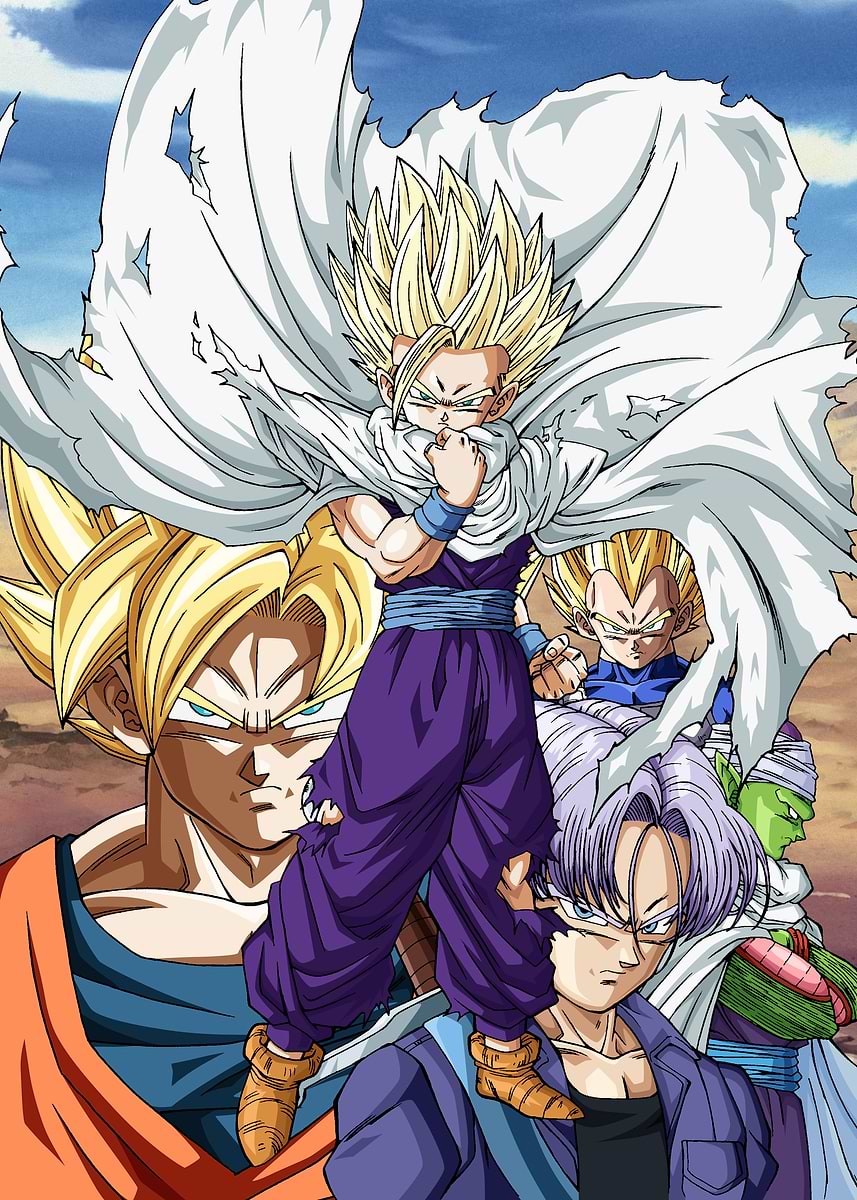 Dragon Ball Z Fighters Poster Picture Metal Print Paint By Dragon dragon-ball-z-fighters-poster-picture-metal-print-paint-by-dragon