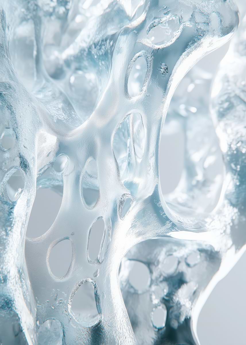 'Abstract Hydrogel Sculpture' Poster, picture, metal print, paint by ...