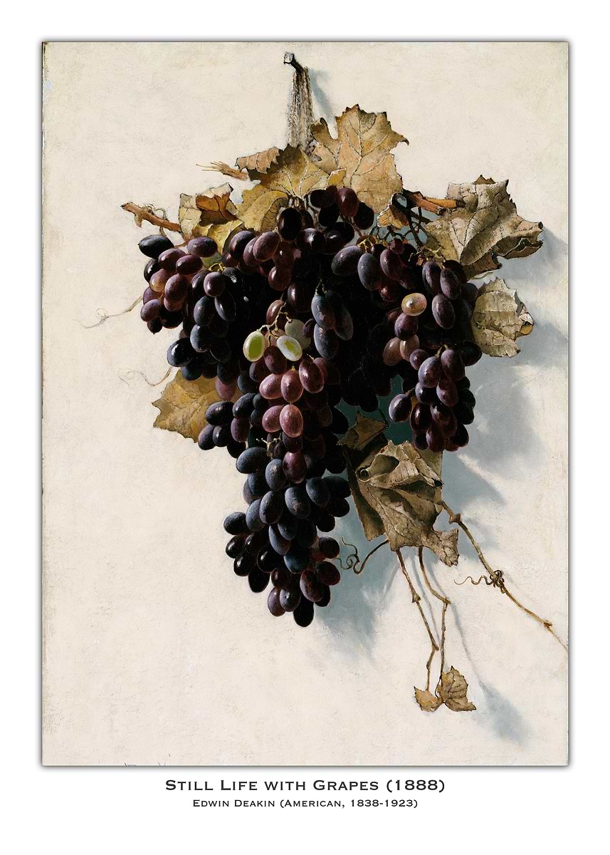 'Still Life Grapes Painting' Poster, picture, metal print, paint by ...